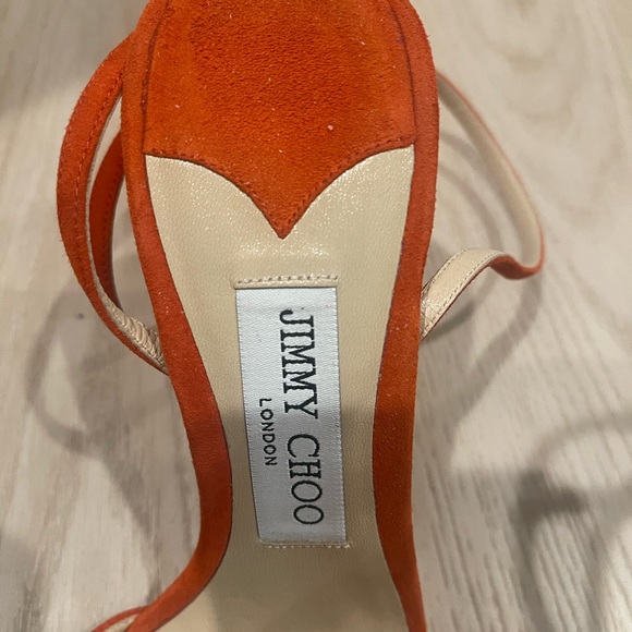 Jimmy Choo | Shoes | Jimmy Choo Mimi 0 Orange Suede 38 Eu 8 Us Strappy ...